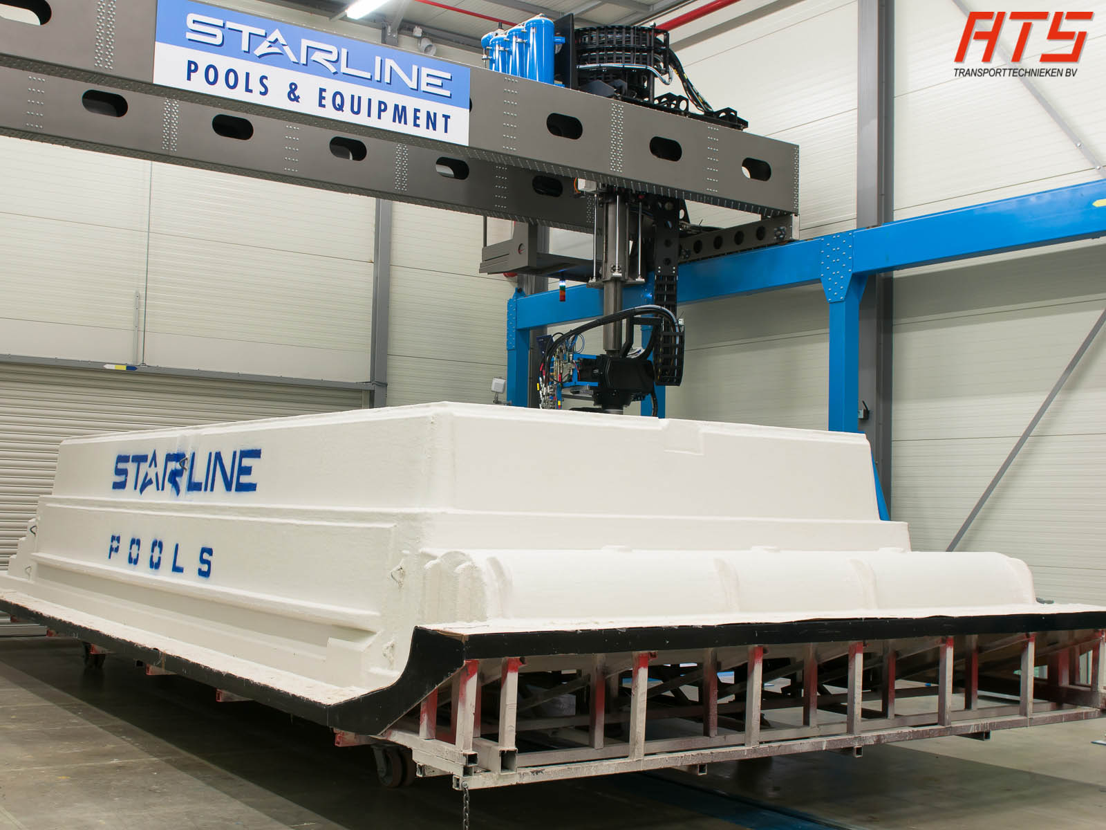 Wireless shuttle for swimming pools - ATS Transporttechnieken BV